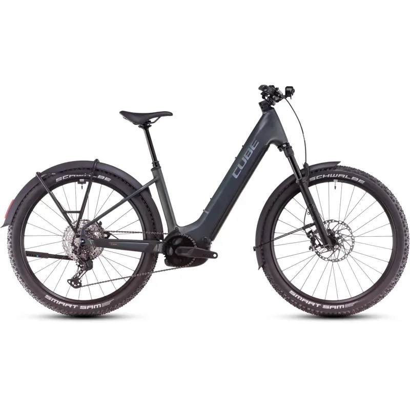 Cube Reaction Hybrid SLX Allroad Step-Thru eMountain Bike in Sage Brush ...
