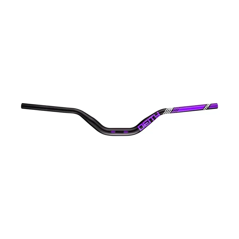 Deity Highside 760 31.8 80mm Bore Rise 760mm Aluminium Handlebar in Purple